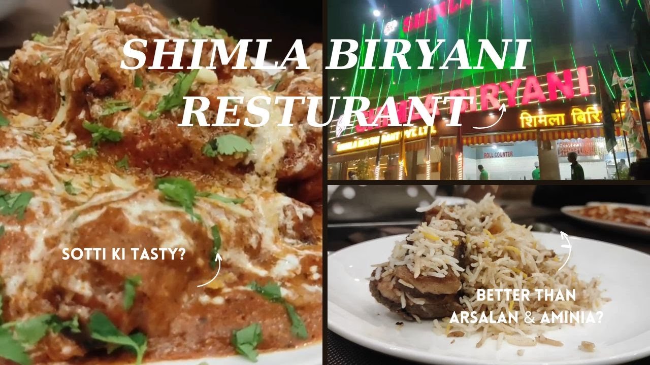 SHIMLA BIRYANI RESTURANT VLOG | CHINAR PARK | MUTTON BIRYANI | AFGHANI ...