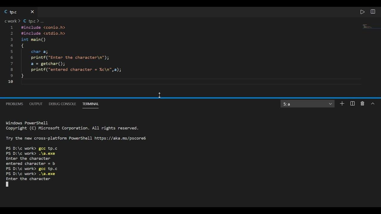 3 Important Differences BTW getch() and getchar() || getch() and ...