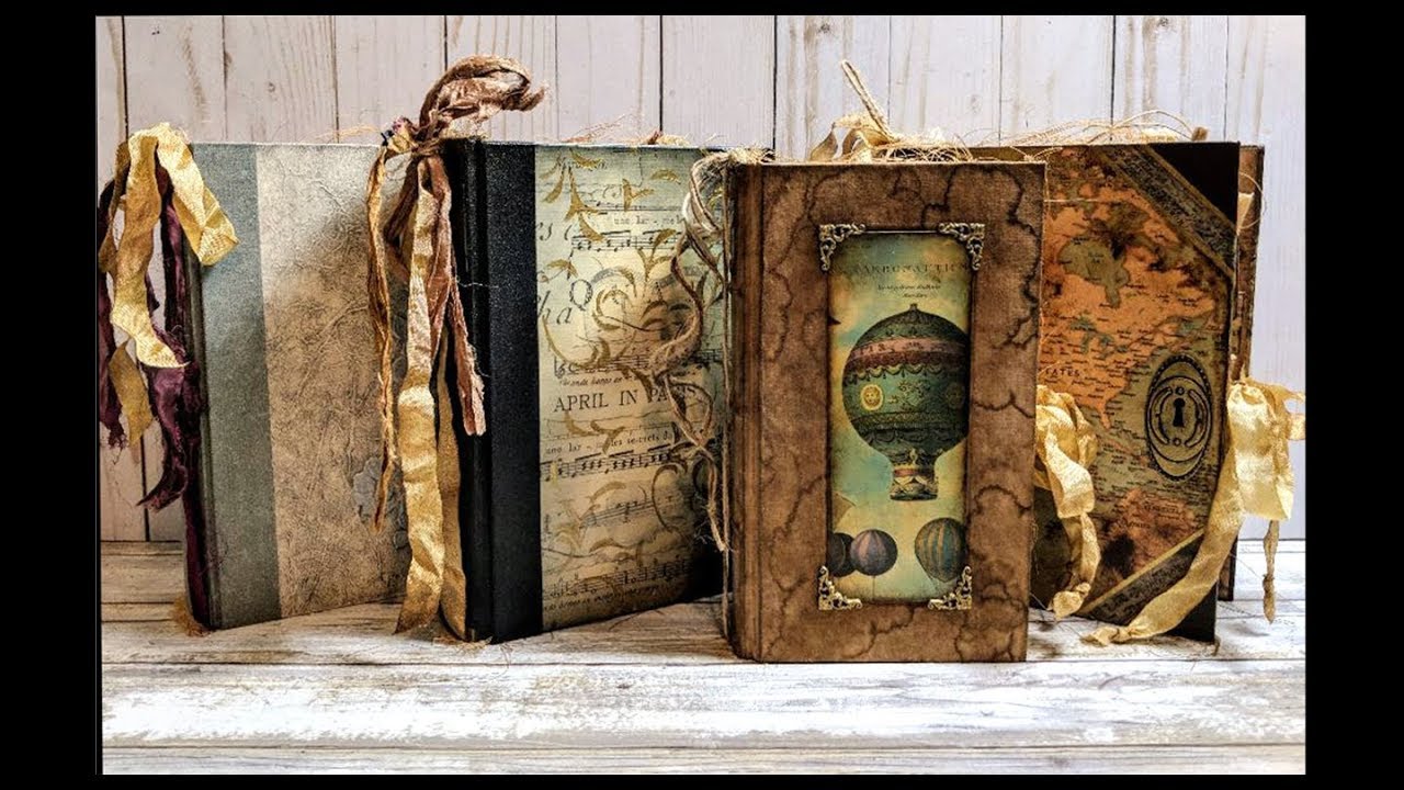 Four Journals for the Etsy store (all Sold, thank you!) - YouTube