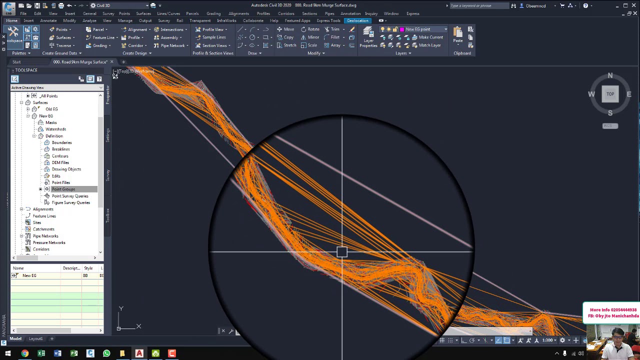ການລວມ 2 Surface ເຂົ້າກັນ Civil 3d #Paste Surface (Combine Surface ...