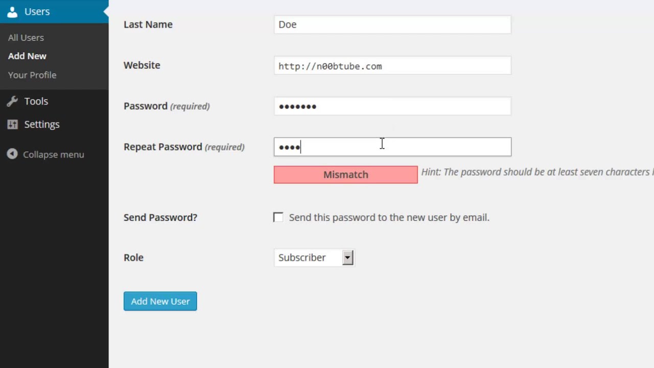 Managing Users in WordPress - YouTube
