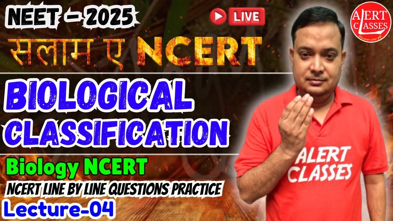 Biological Classification Class 11 | Neet NCERT Line by line | Complete ...