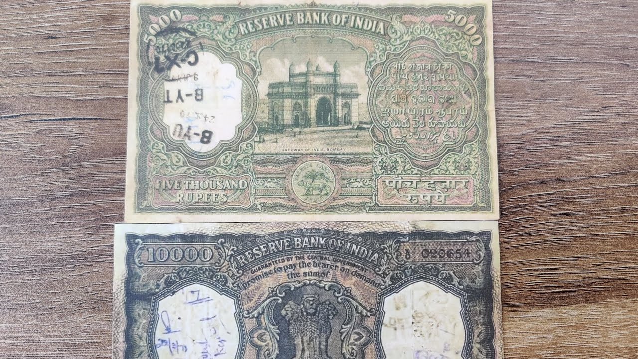 India Very Rare 5000 & 10000 My Currency Collection - YouTube