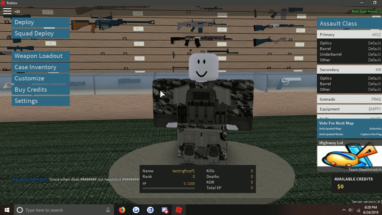 Phantom forces "Failed to find root part" - YouTube