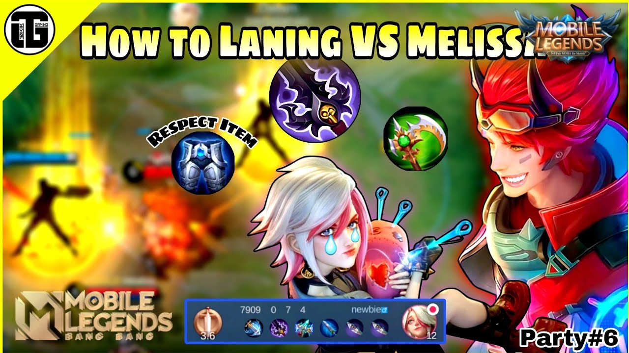 MLBB Party#6 Best Build Claude how to laning (fight) vs Melissa - YouTube