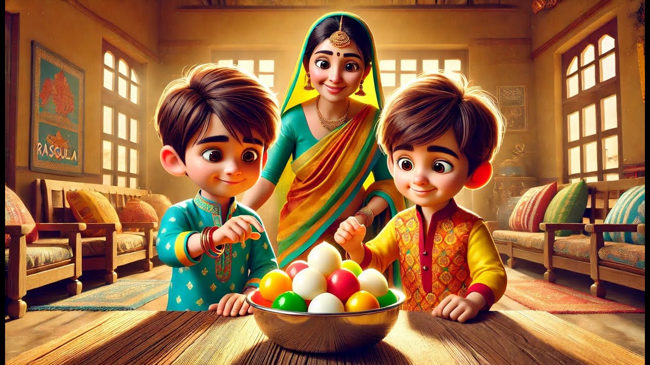 Chunnu Munnu | Rasgulle Par Hui Ladai | Hindi Nursery Rhyme | Cartoon ...