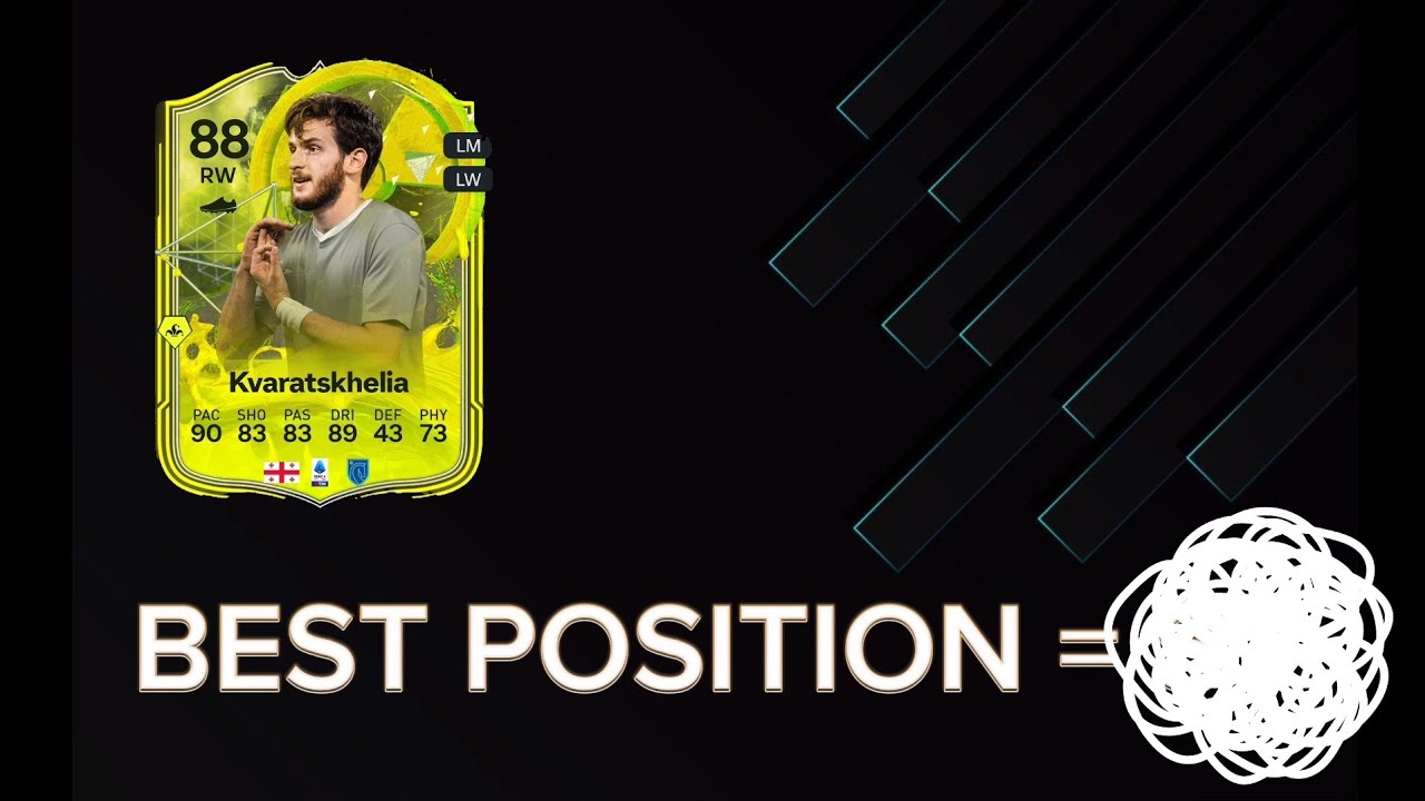 Khvicha Kvaratskhelia EA FC 24 UT 88 Radioactive Card in Action! 🌟 Best ...