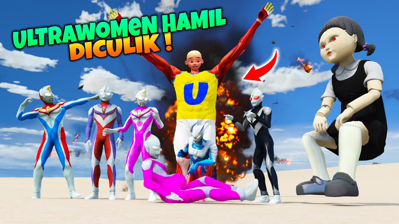 ULTRAMAN CANTIK HAMIL DICULIK ULTRAMAN SETAN, RAKSASA UPIN NGAMUK ...