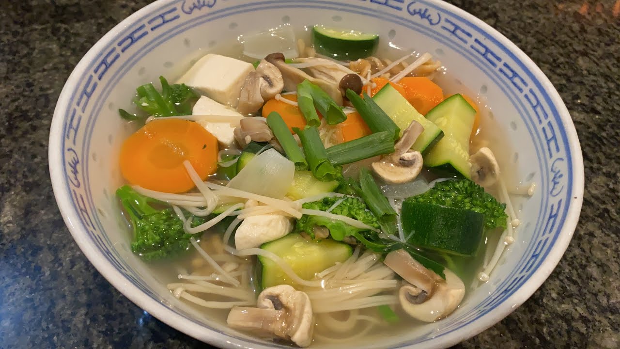 Nấu súp rau cải chay ăn với nuôi | Tập 185 | Vegetarian Spiral Soup ...