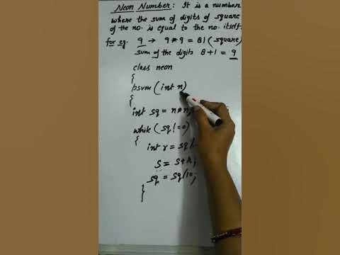 Neon Number Program - YouTube