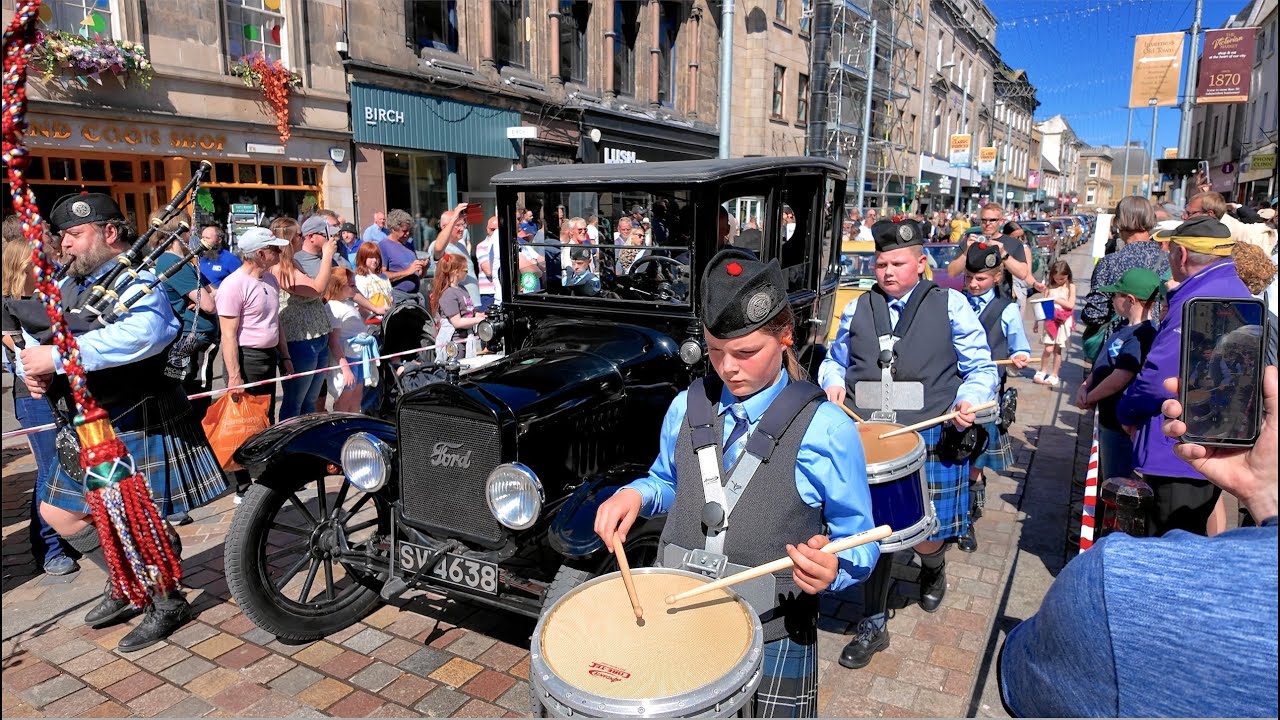 City of Inverness Youth Pipe Band march in 2025 Inverness Classic ...