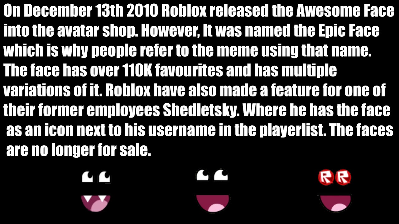 A Brief History of The Awesome face - YouTube