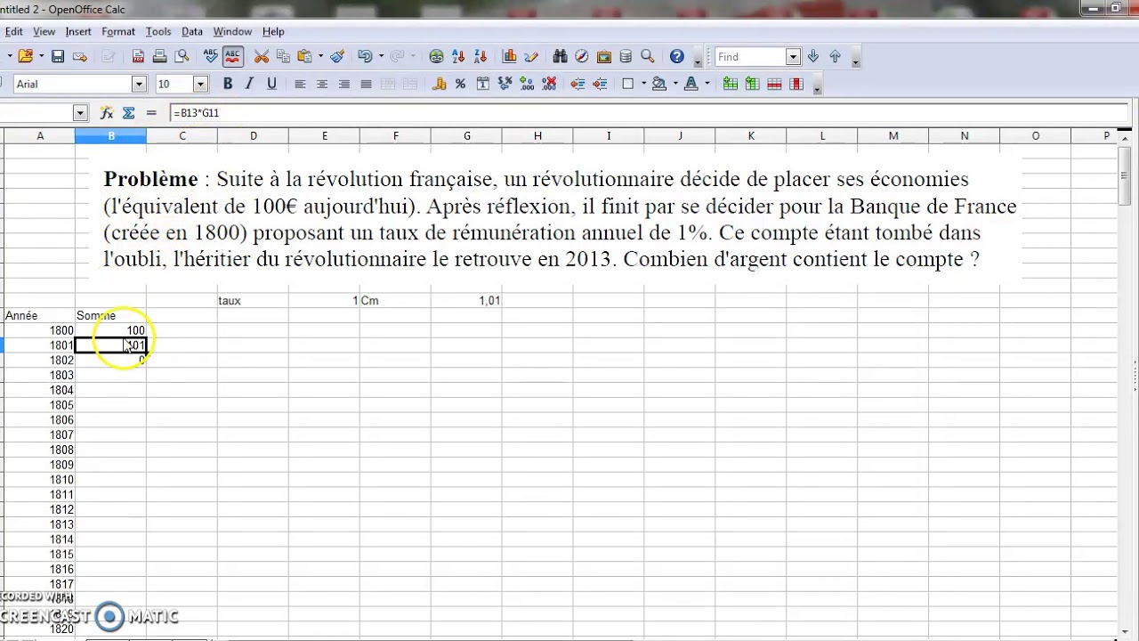 TP tableur 1ES pourcentages - YouTube