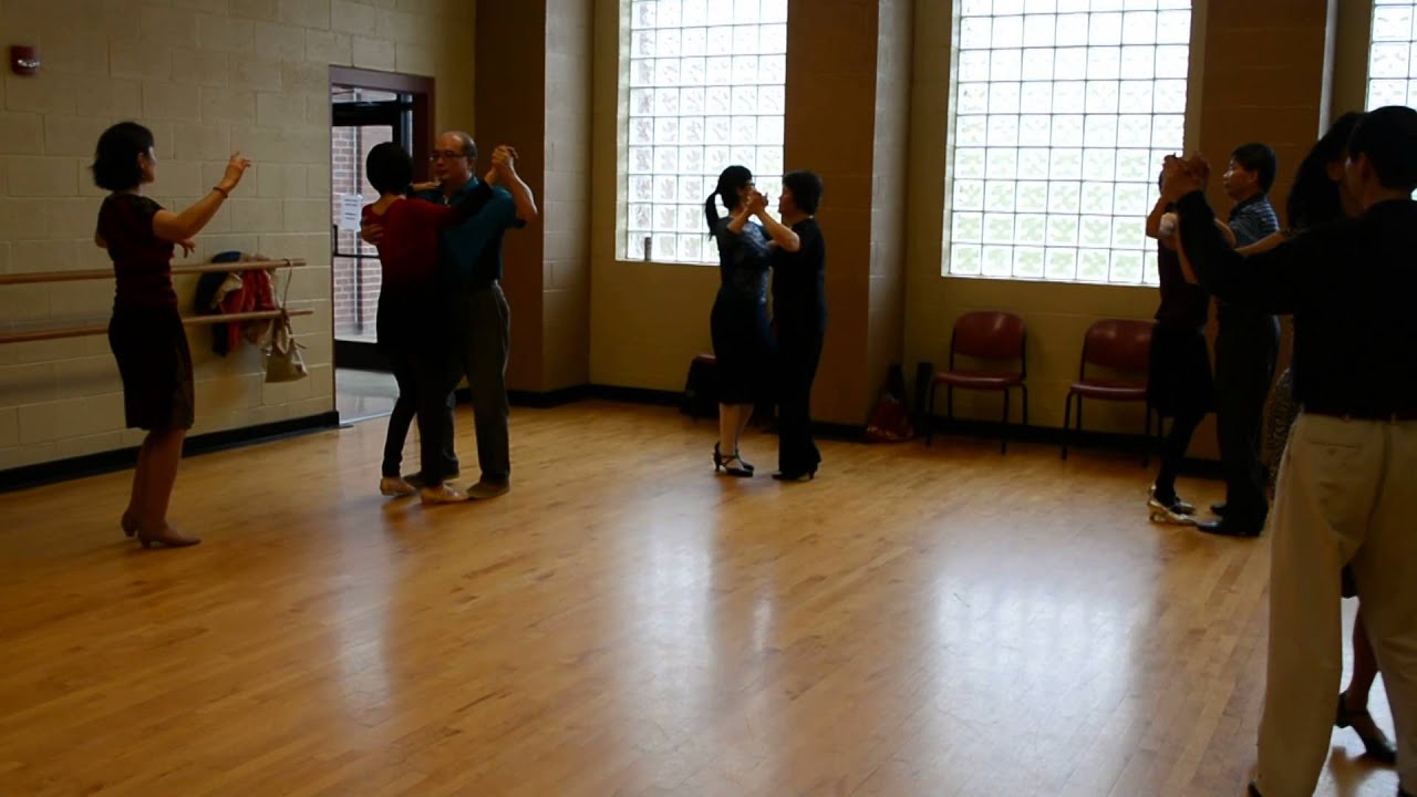 Tango, basic step + box step - YouTube