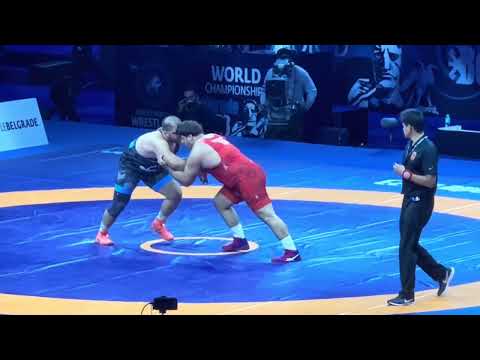 فينال طلايى كشتى امين ميرزازاده در مسابقات جهانى ٢٠٢٣ صربستان😍🏆|Amin Mirzazadeh #wrestling #کشتی