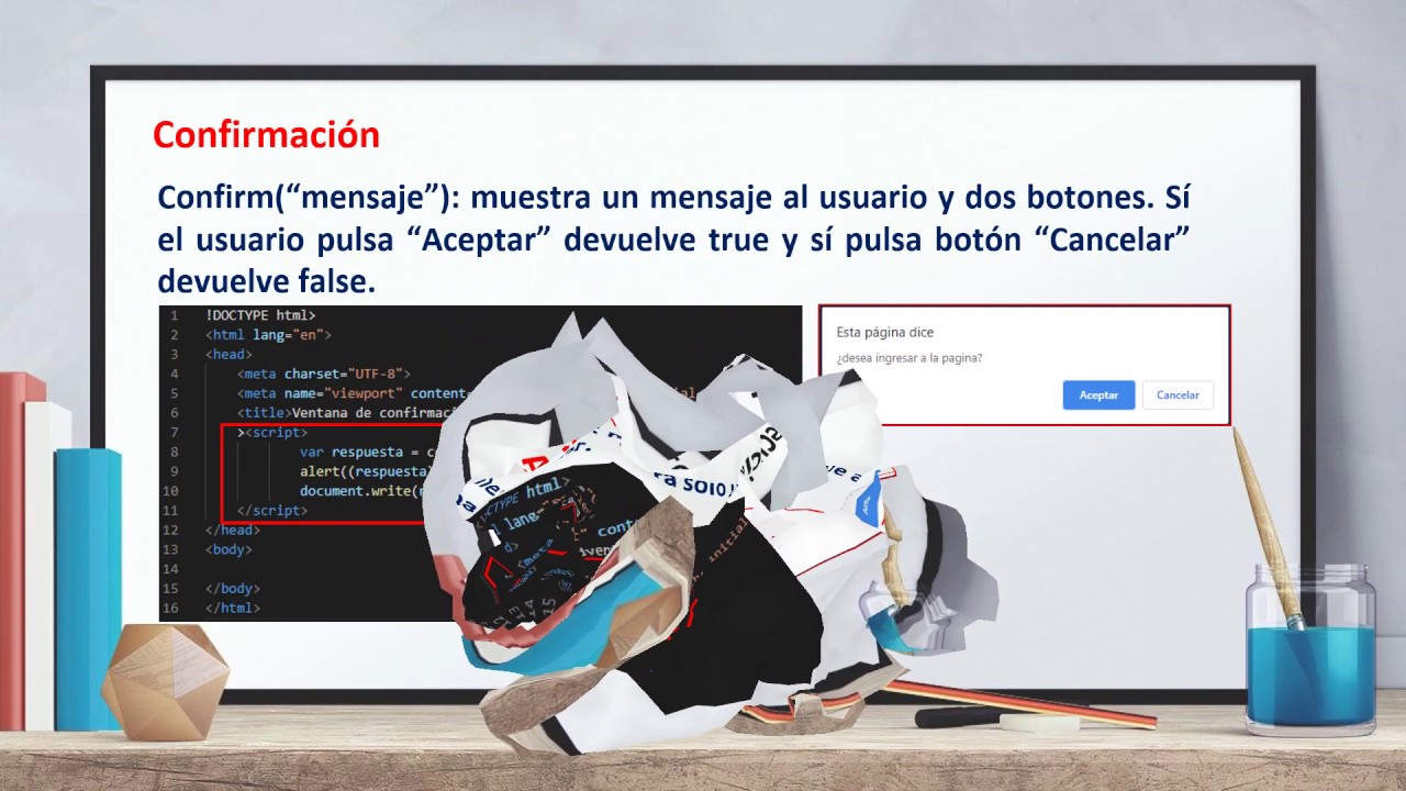 CUADROS DE DIÁLOGO en html y javascript - YouTube