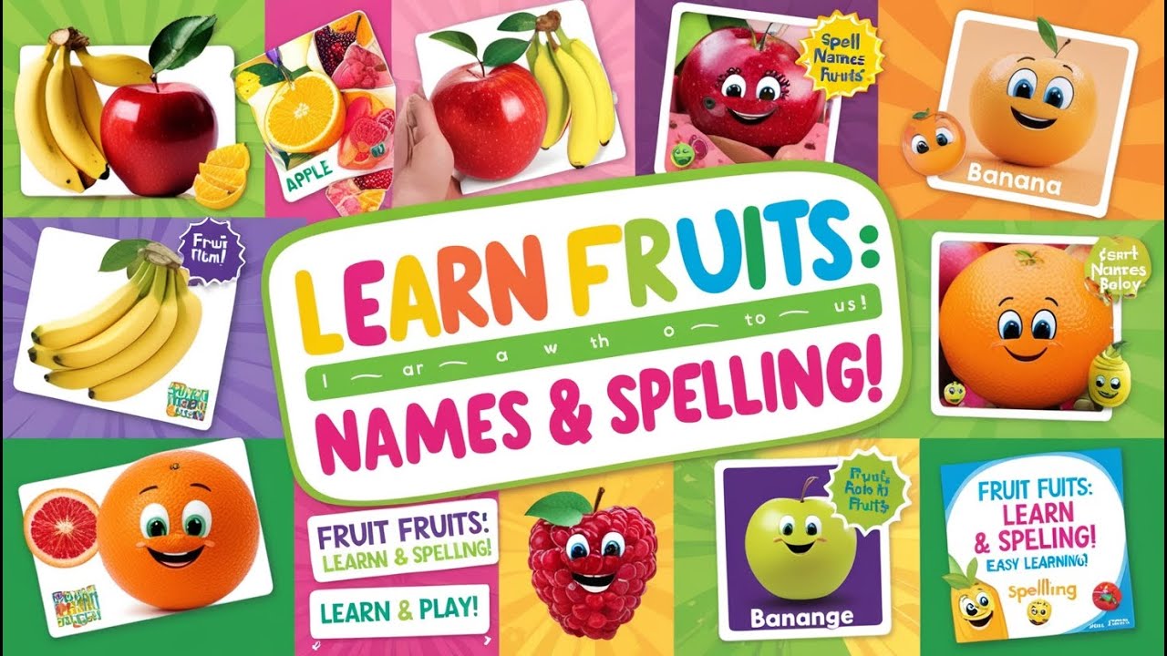 Kids vocabulary -Fruits & Vegetables - Learn English for kids - YouTube