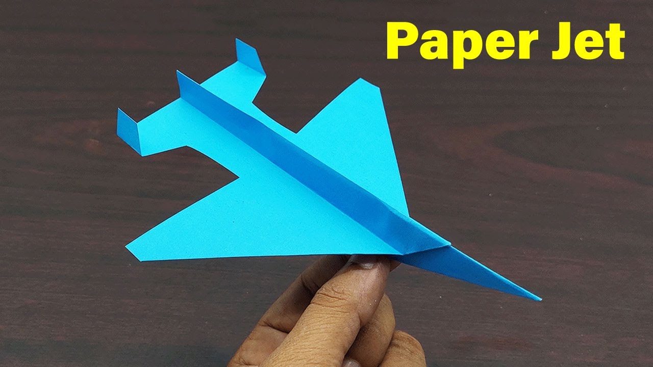 How to Make an EASY Jet Paper Airplane that Flies REALLY Fast - YouTube