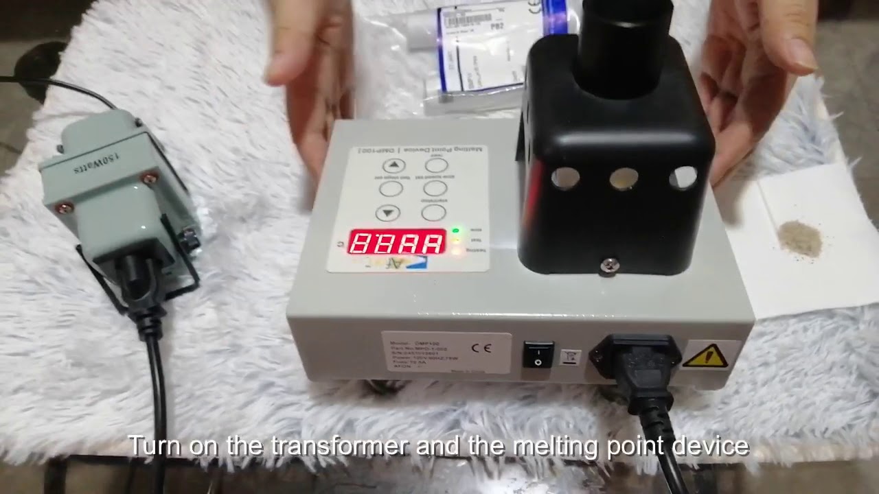 Melting Point Device DMP-100 Tutorial - YouTube