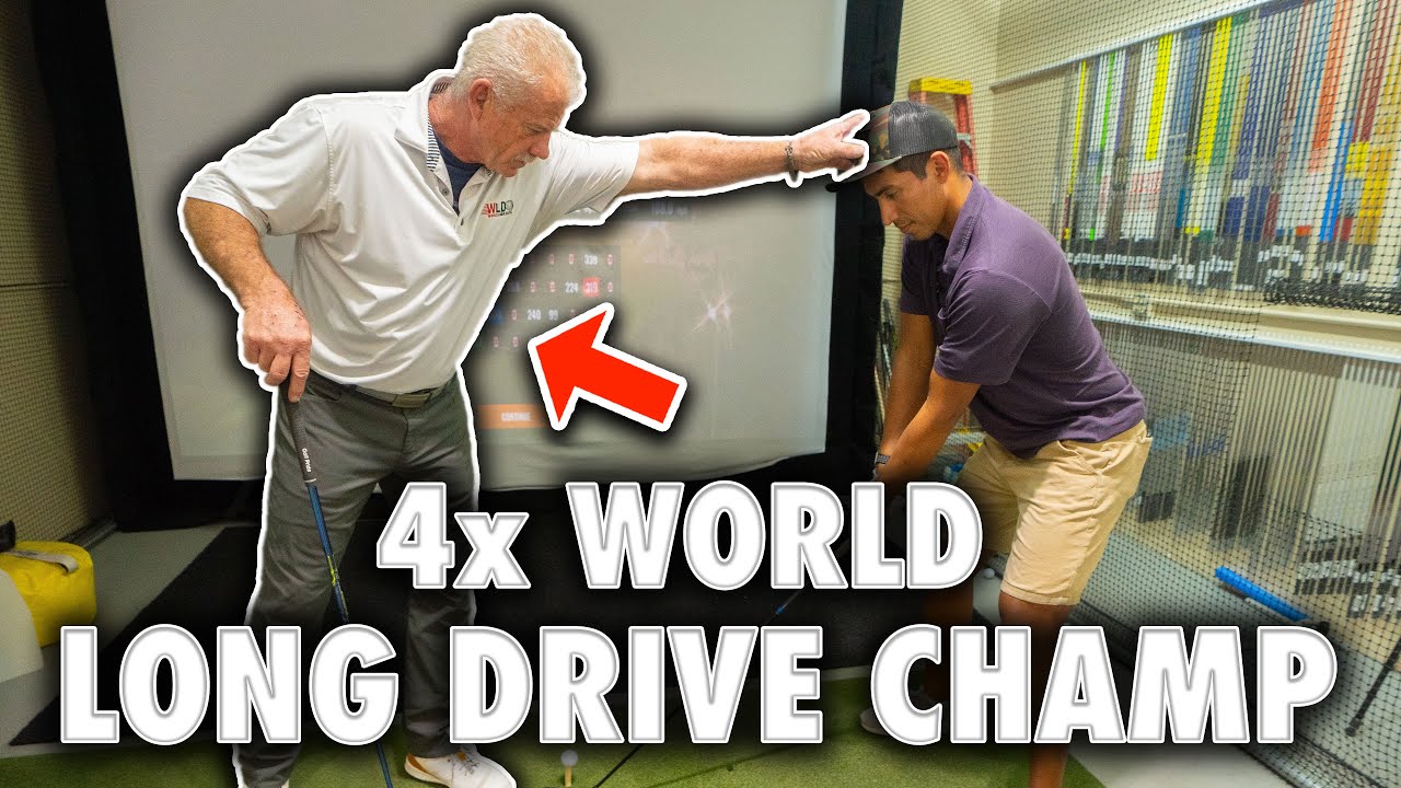 4x World Long Drive Champion Gives Me A Lesson! // Best Swing Tips For ...