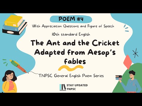 The Ant and the Cricket poem from 10th English TNPSC General English ...