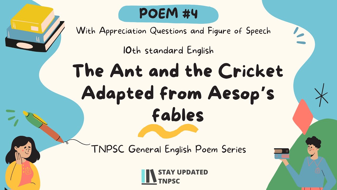 The Ant and the Cricket poem from 10th English TNPSC General English ...