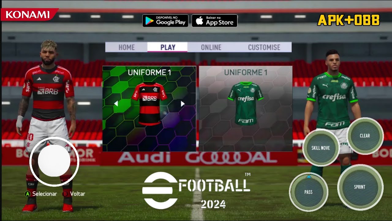 PES 2024 MOBILE OFFLINE ANDROID GRÁFICOS PS5 | FIFA 16 MOD PES 2024 ...