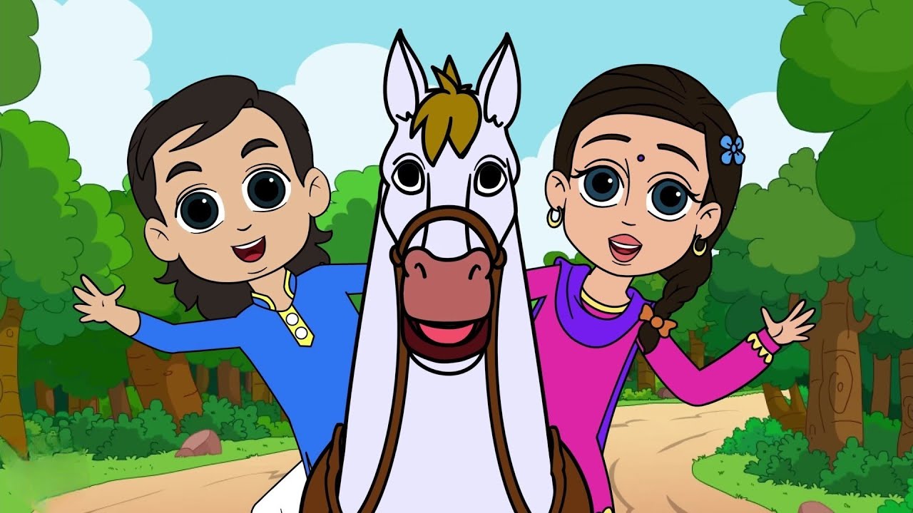 लकड़ी की काटी | Lakdi Ki Kathi kathi pe ghoda ghode ki dum par jo mara ...