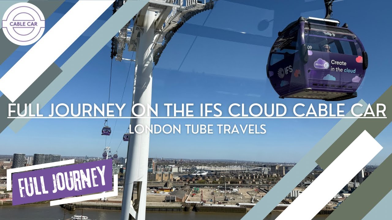 FULL JOURNEY on the IFS Cloud Cable Car - Greenwich Peninsula to Royal ...