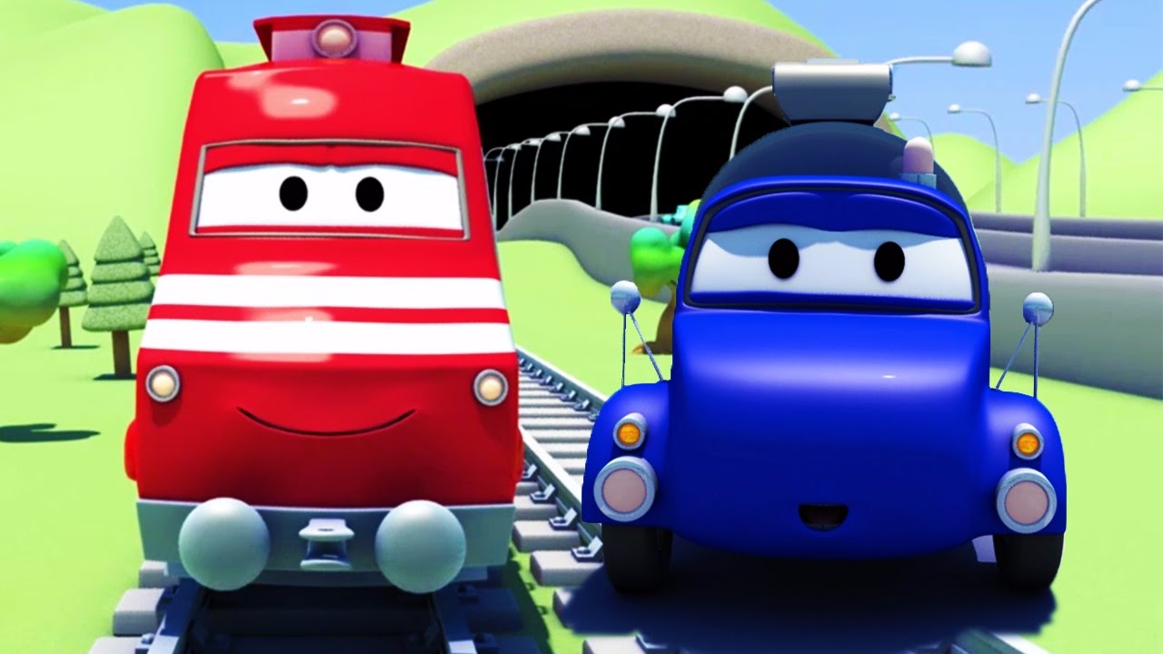 Troy The Train and the Tanker in Car City| Cars & Trucks cartoon for ...