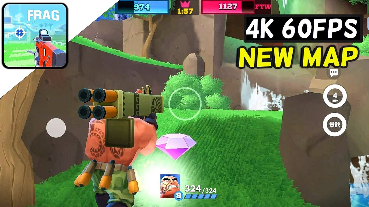 FRAG PRO SHOOTER - new update new waterfalls map 4K 60fps Graphics ...