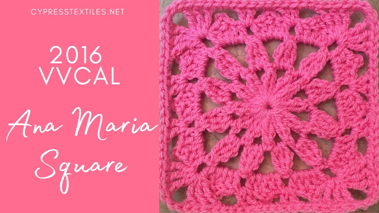 VVCAL 2016 - Ana Maria Square - Free Crochet Pattern Vibrant Vintage ...