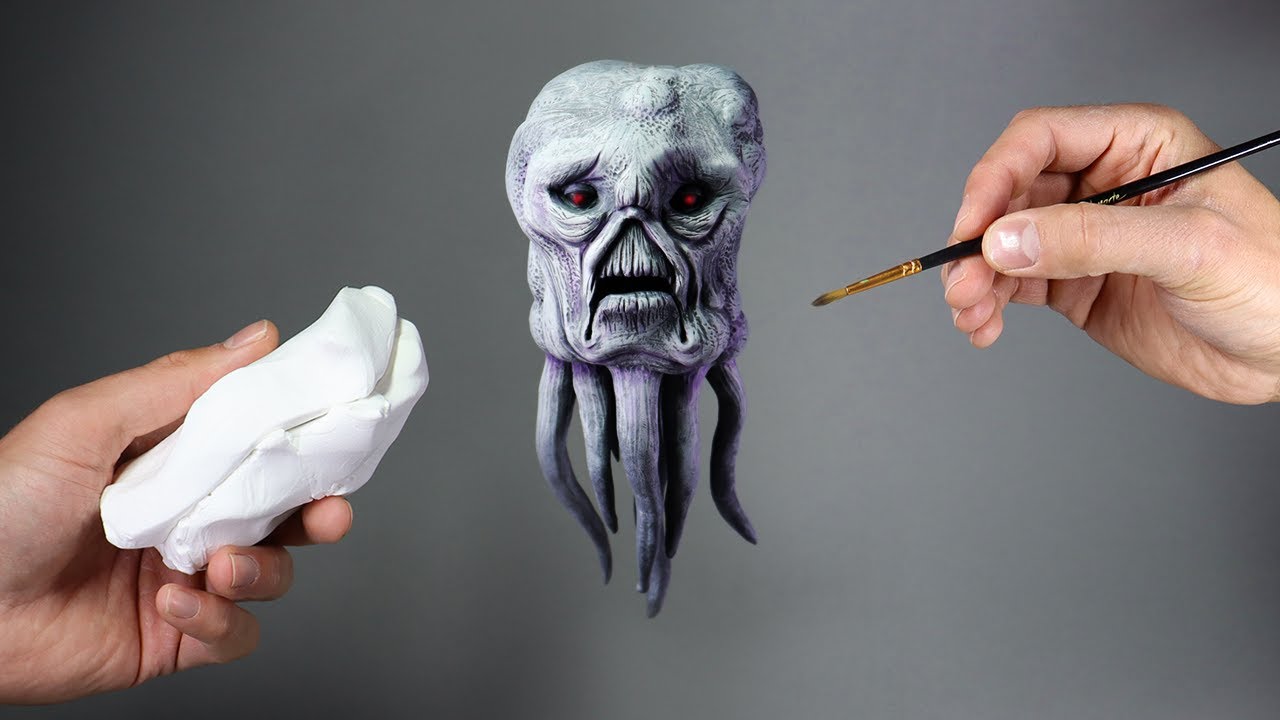 Sculpting a REALISTIC GHAST from MINECRAFT! Polymer Clay Tutorial - YouTube