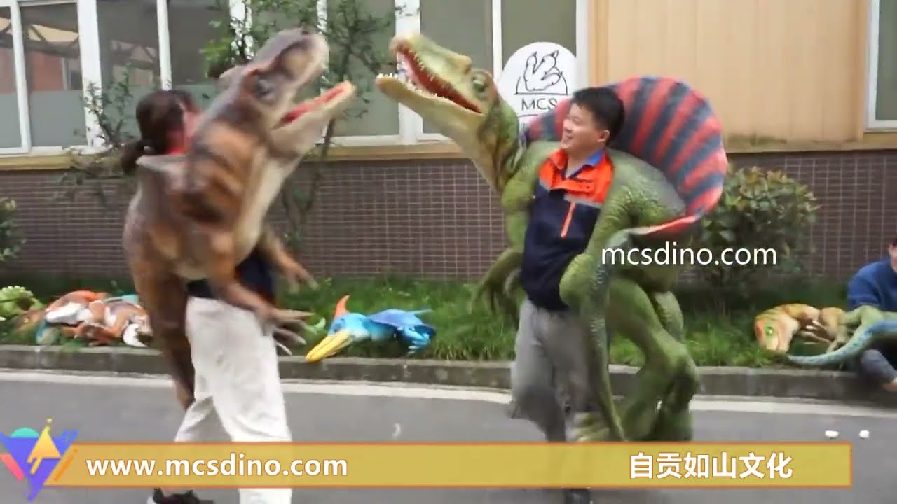 BB005-Shoulder Around T Rex Puppet - YouTube