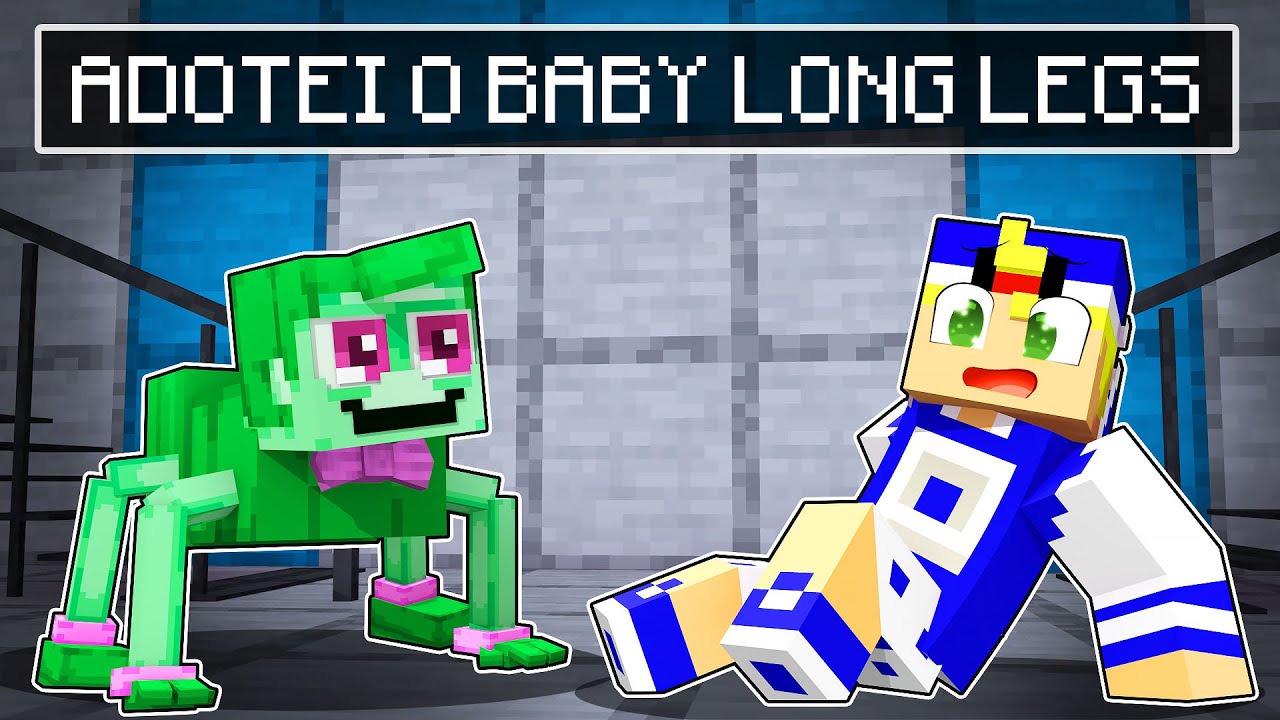 ADOTEI O BABBY LONG LEGS no MINECRAFT! - YouTube