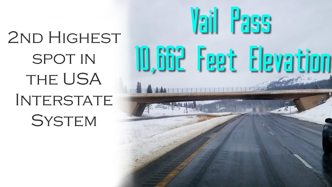 Beautiful Vail Pass In central Colorado, Time Laps entire drive. [HD ...