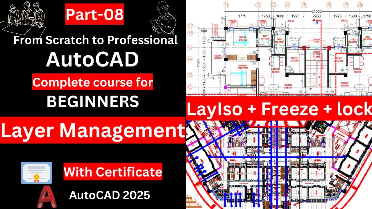 Part- 8: Layer setting in AutoCAD | civil Engineering | #civilworldd # ...