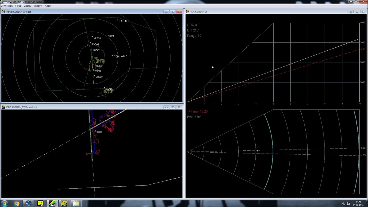 Falcon BMS PAR Approach - YouTube