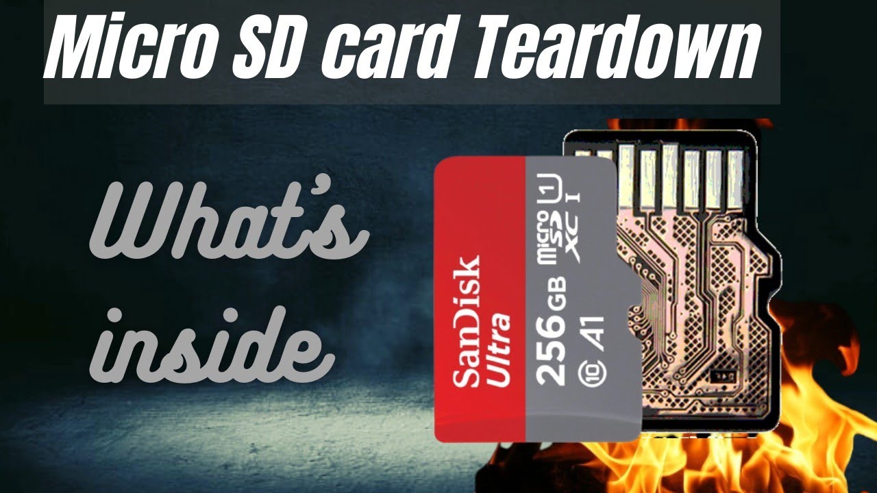 Teardown of micro SD card// what's inside!!!!! - YouTube