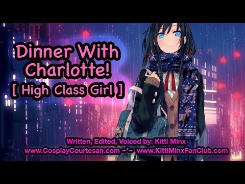 Kitti Minx ASMR - Dinner Date With Charlotte! [ Upscale Girl ] Audio Roleplay [ Mature ]