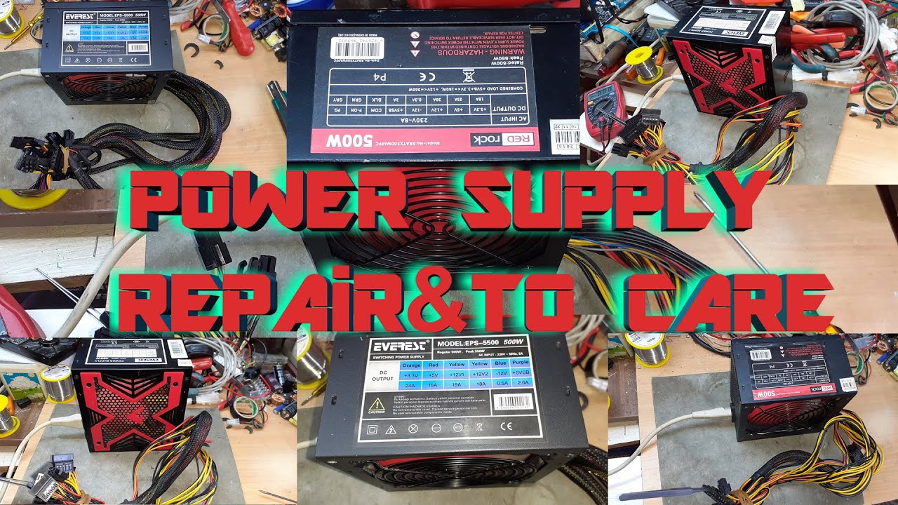 4 ADET POWER SUPPLY-PSU TAMİR ve BAKIM/PSU REPAiR-HOW TO? - YouTube