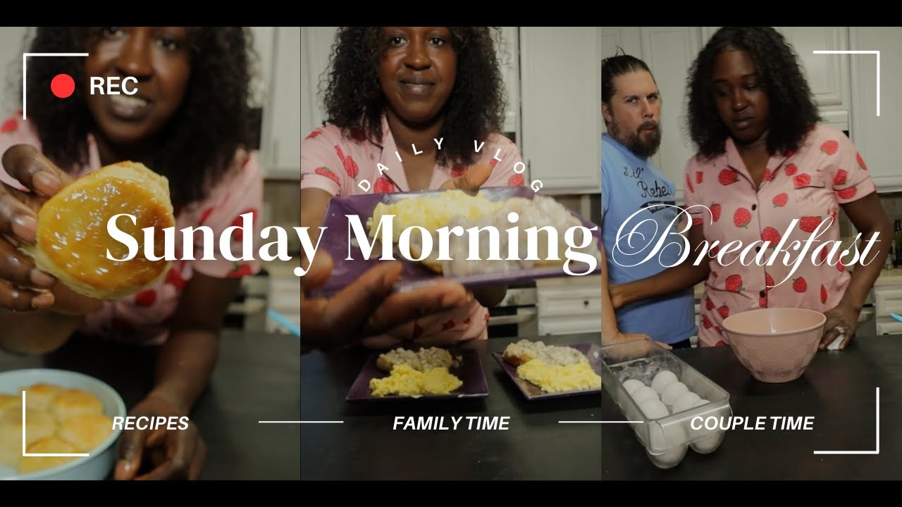 Breakfast Extravaganza: Homemade Biscuits, Gravy & Scrambled Eggs! 🥞🍳 ...