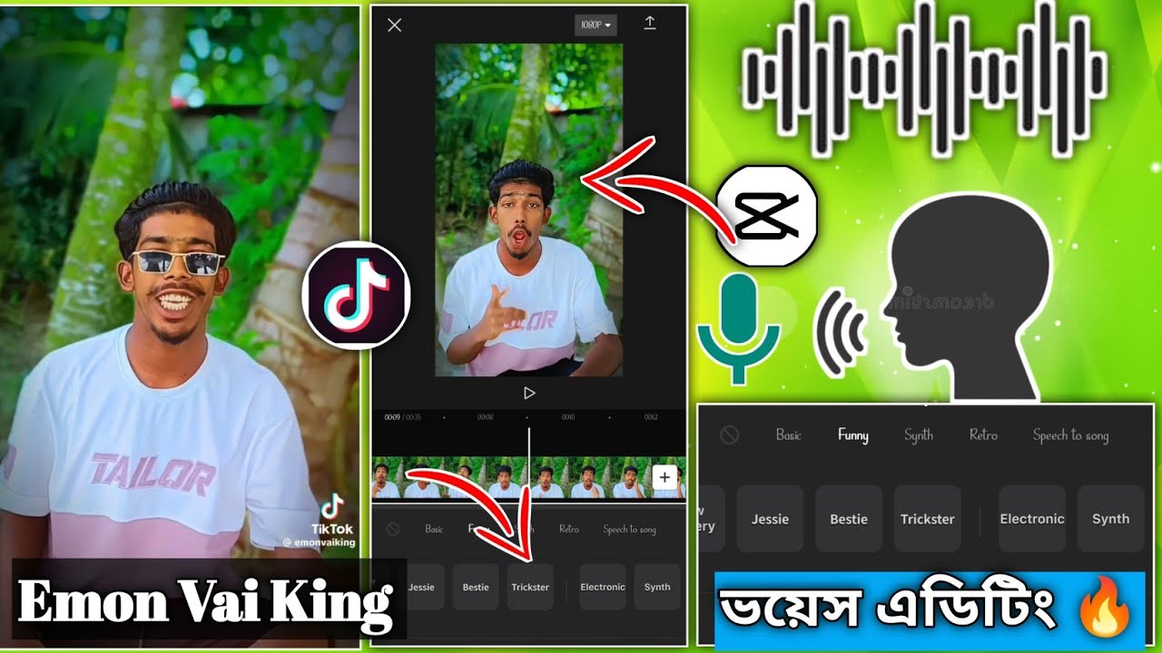 TikTok Vairal Emon Vai King Voice Editing Tituroul ভয়েস এডিটিং 🔥 Best Cepcut New Tituroul - YouTube