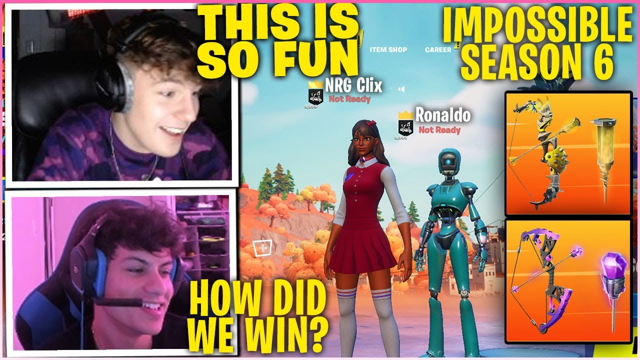 CLIX & RONALDO Attempts IMPOSSIBLE Challenge In Season 6 & CAN'T Stop ...