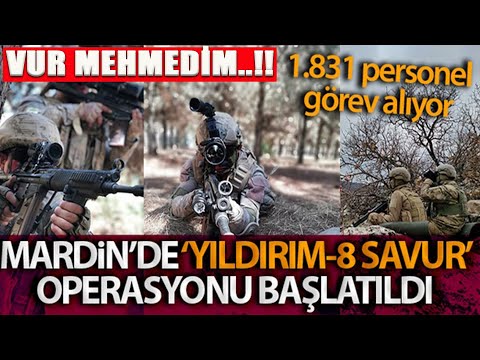 Mardin'de Pkk'ya Yıldırım 8 Savur Operasyonu 1.09.2020 TURKEY