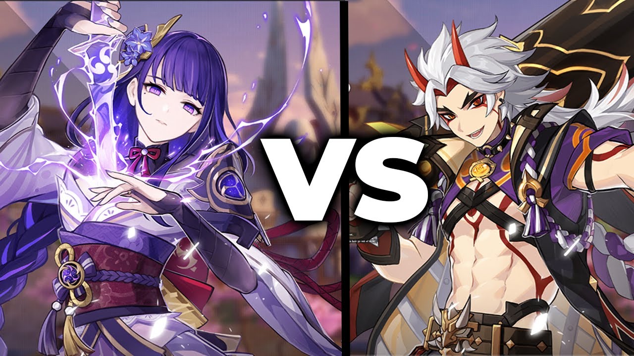 Itto C0 Buff VS Shogun Raiden C0 Buff Showcase Damage (Comparacion ...