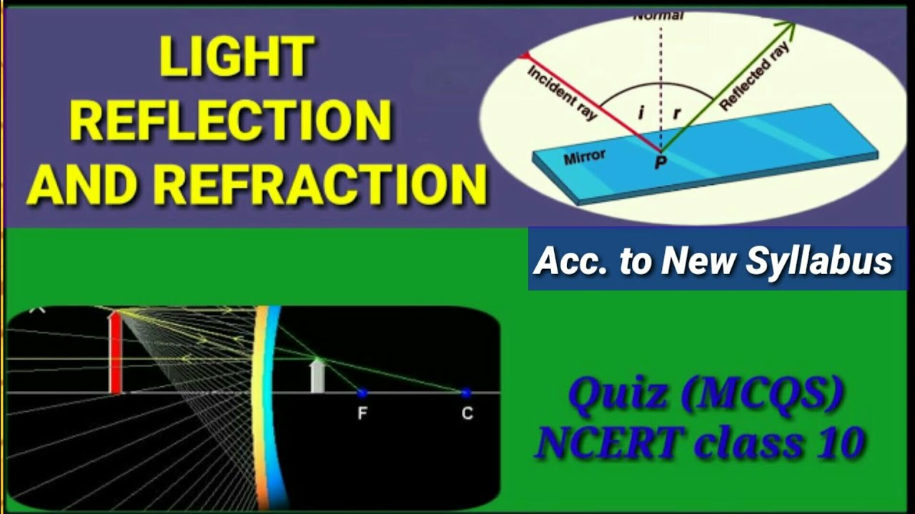 MCQs | Light-Reflection and Refraction | Class 10 | Science |BOARD Exam ...