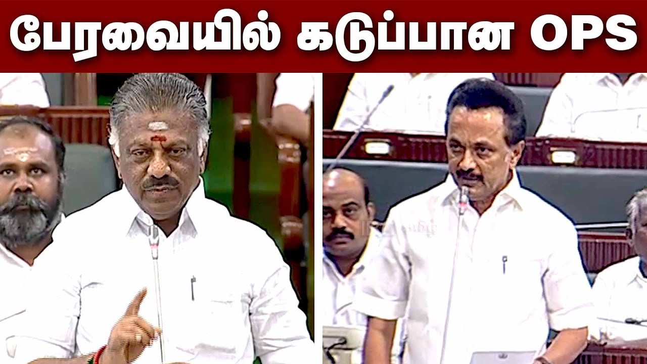 நாங்க பேச ஆரம்பிச்சா நீங்க தாங்கமாட்டிங்க - OPS ஆவேசம் | OPS Assembly ...