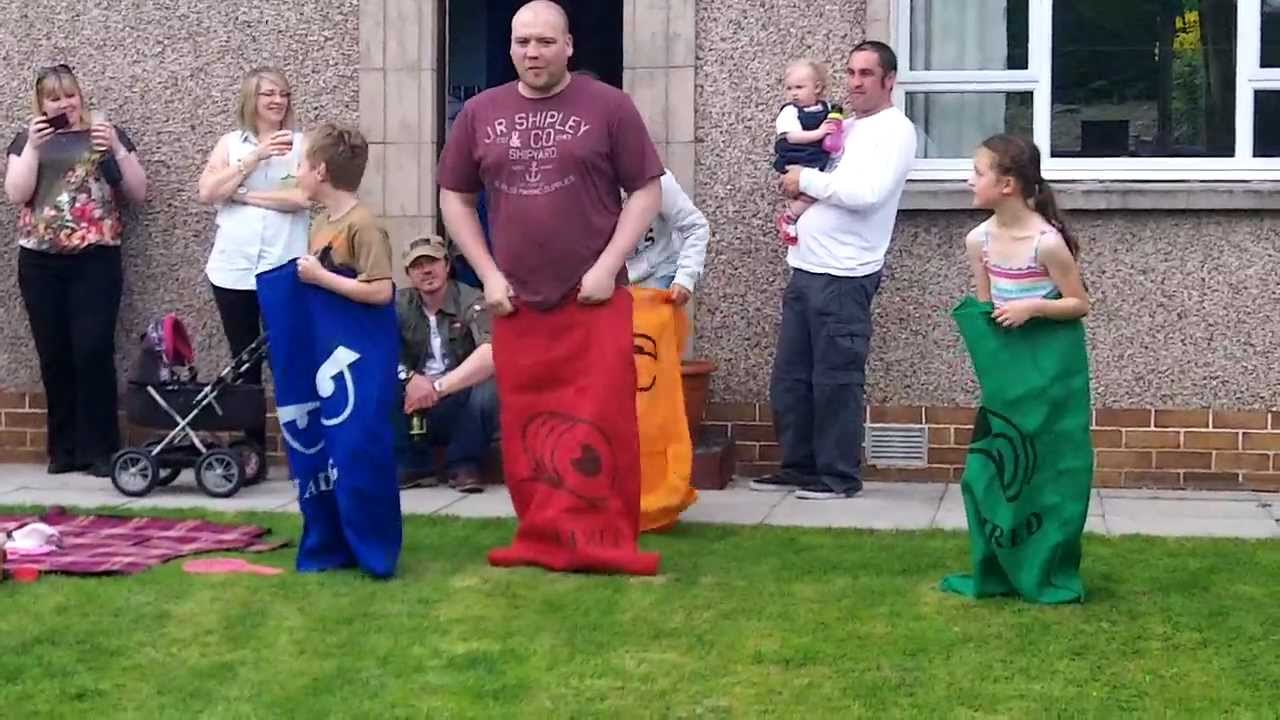 Funny Sack Race - YouTube