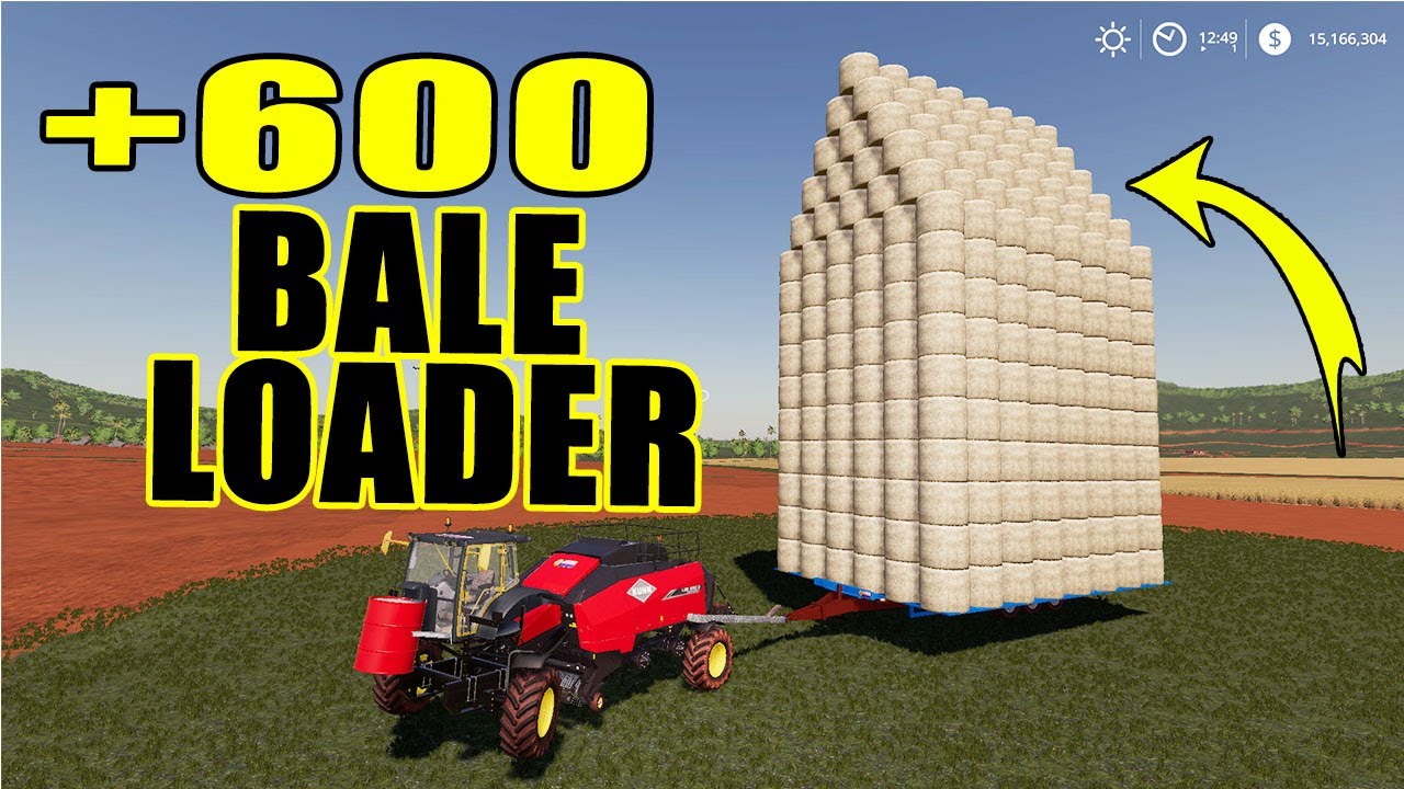 Farming Simulator 19: Amazing Auto Loader Trailer!!! +600 Bales ...
